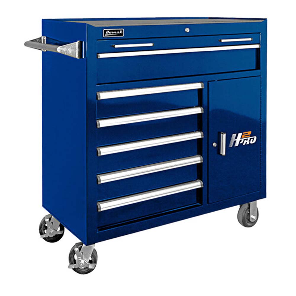Homak 41" H2Pro 6 Drawer with 2 Drawer Comp Roller Cabinet - Inventive ...
