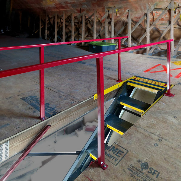 Majic Attic Stairs - Motorized Retractable Ladder with Safety Steps an