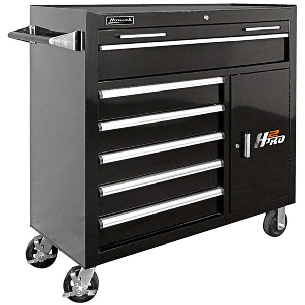 Homak 41" H2Pro 6 Drawer Roller Cabinet - Professional Tool Storage