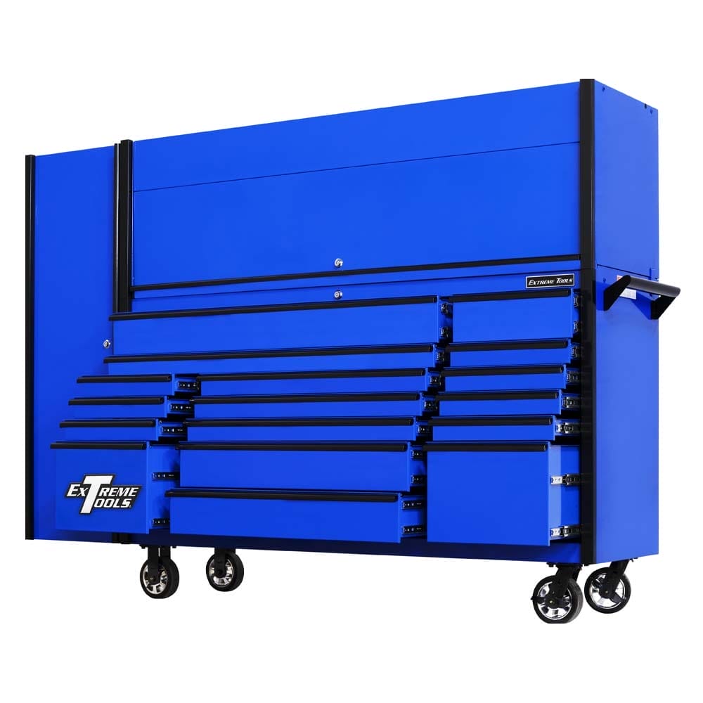 Extreme Tools DX7218HR 72" Hutch and 17-Drawer Cabinet Combo