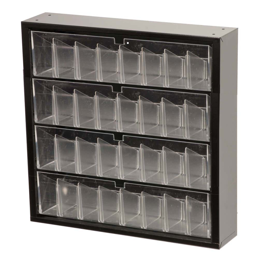 Craftline PL-TOC Tip-Out Cabinet—4 Trays + Upper Storage (32 Bins)