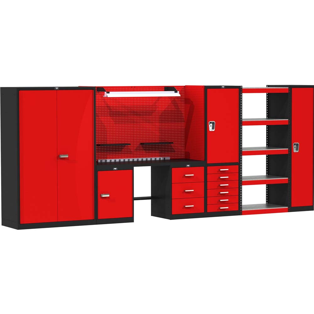 Hallowell Fort Knox Modular Workbench System - 168" Steel Top